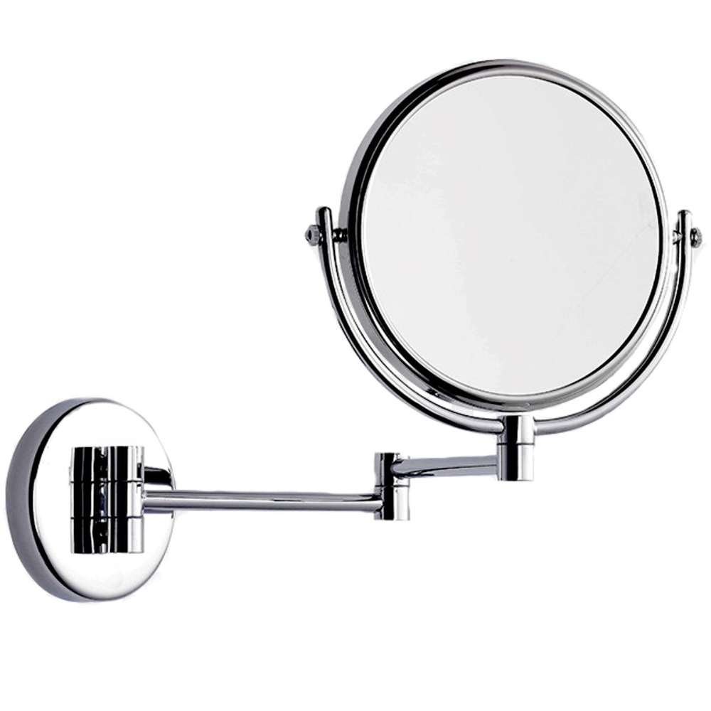 Cleo Silver Shaving Mirror with 1x and 3x Magnification — SHINE MIRRORS ...