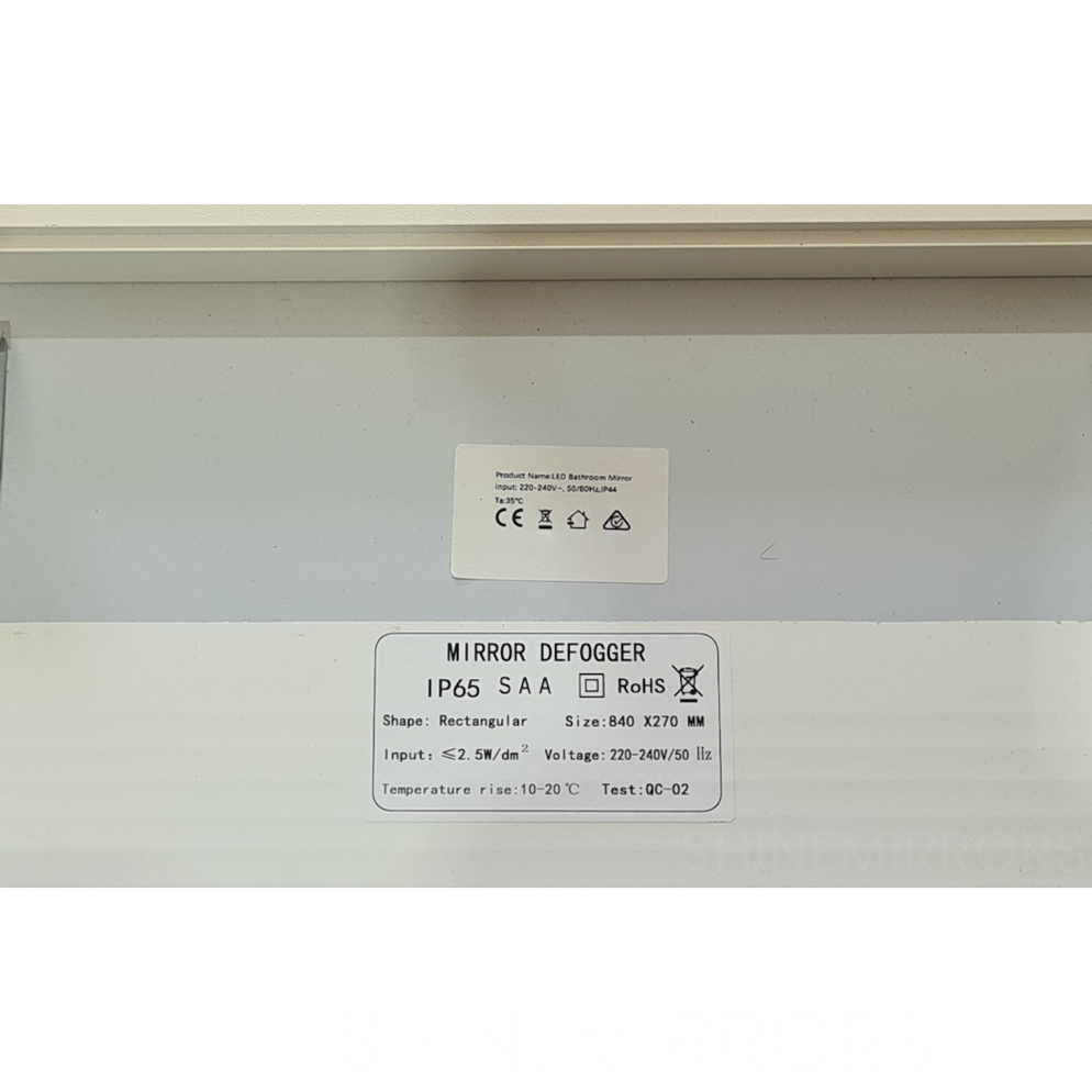 Dario Rectangle Frontlit and Backlit LED Mirror with Adjustable LED Co ...