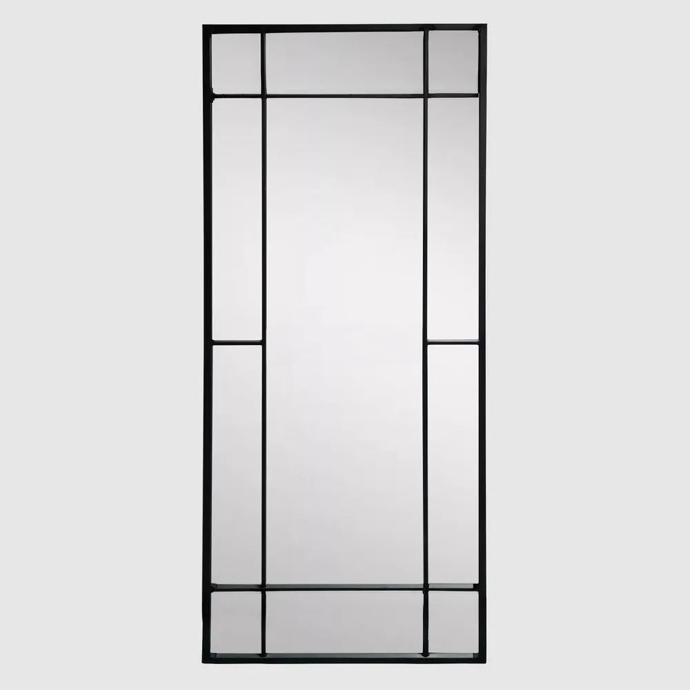 Kian Rectangular Outdoor Black Wall Mirror — SHINE MIRRORS AUSTRALIA