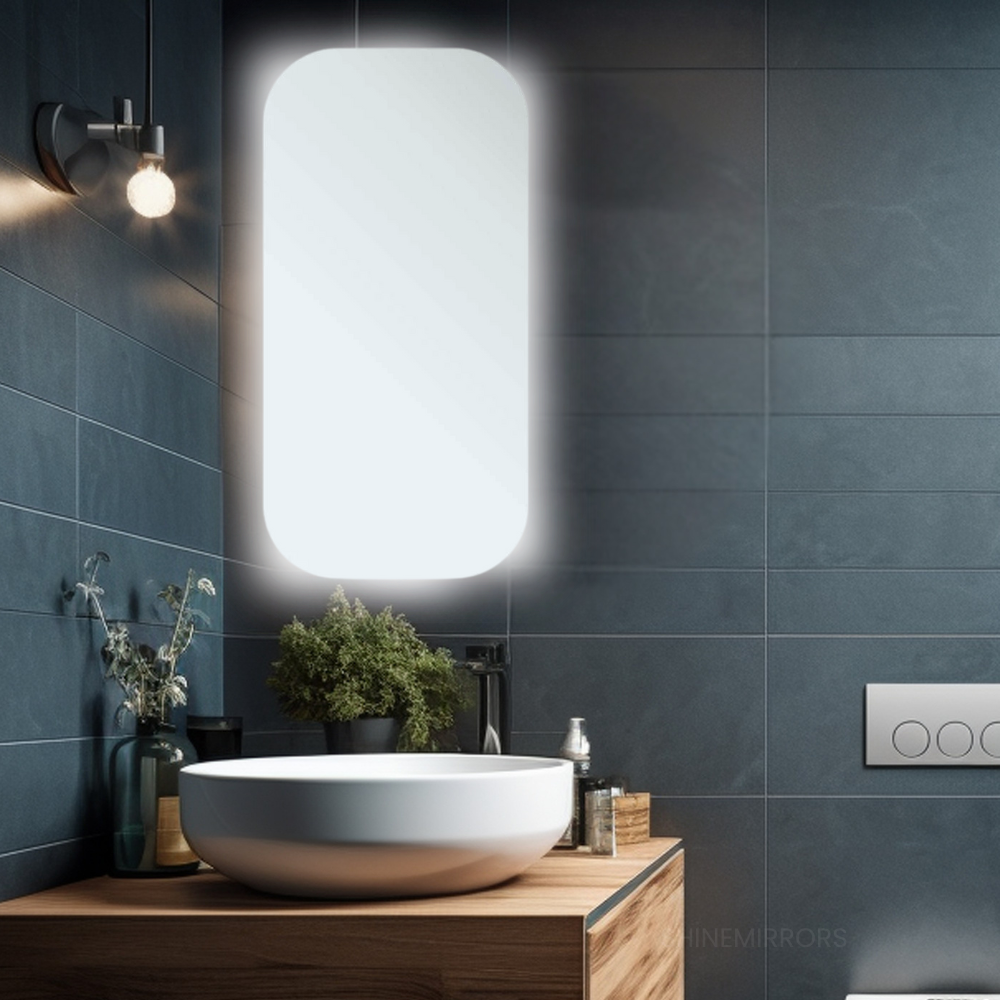 Ace Curved Corners Frameless Backlit LED Mirror — SHINE MIRRORS AUSTRALIA