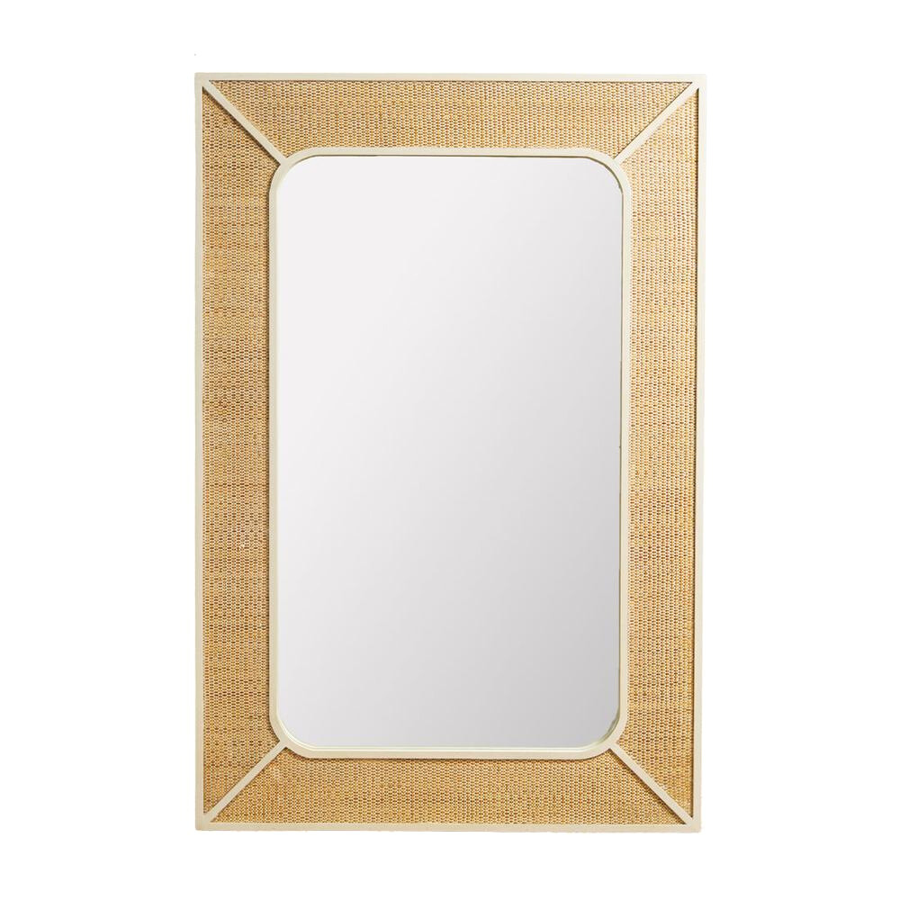 Elode Rattan Rectangular Wall Mirror — SHINE MIRRORS AUSTRALIA