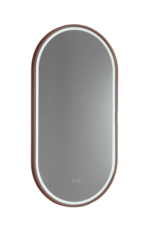 Gatsby Bronze Oval Frontlit LED Bathroom Mirror — SHINE MIRRORS AUSTRALIA