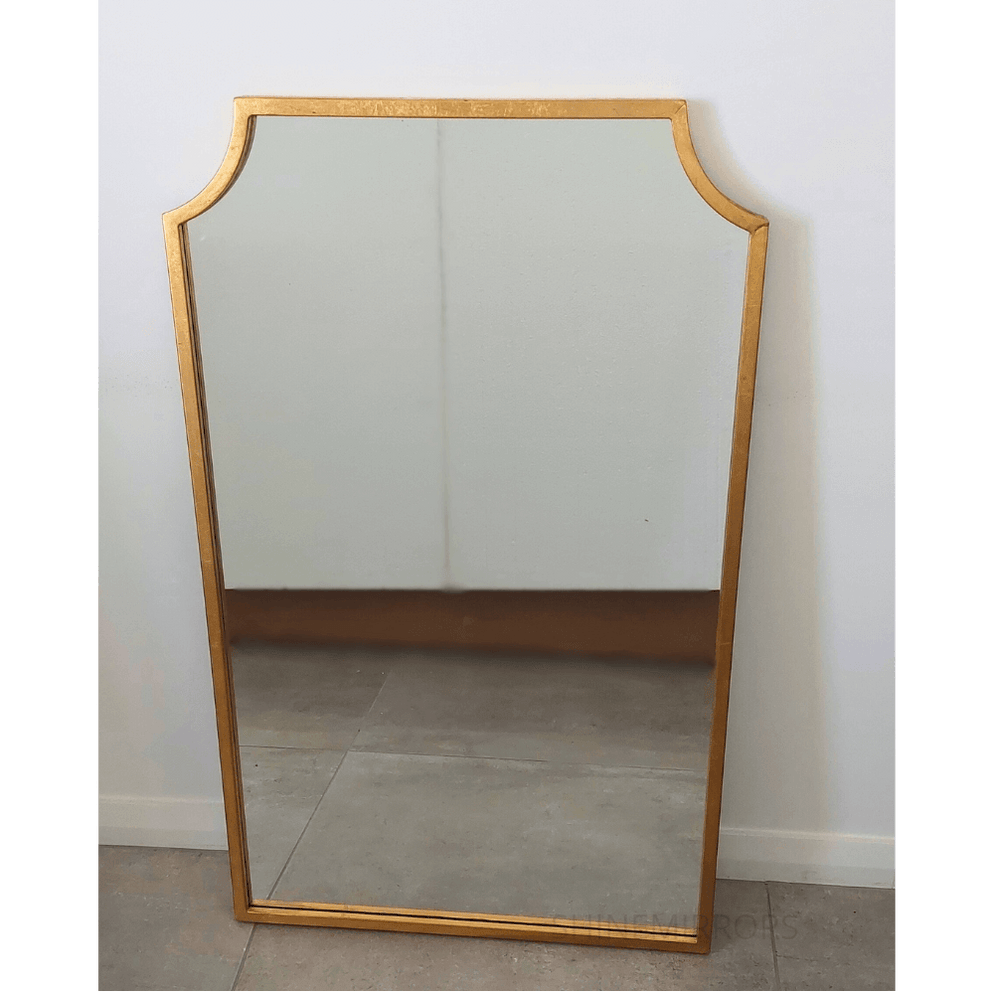 Gia Curved Gold Wall Mirror — SHINE MIRRORS AUSTRALIA