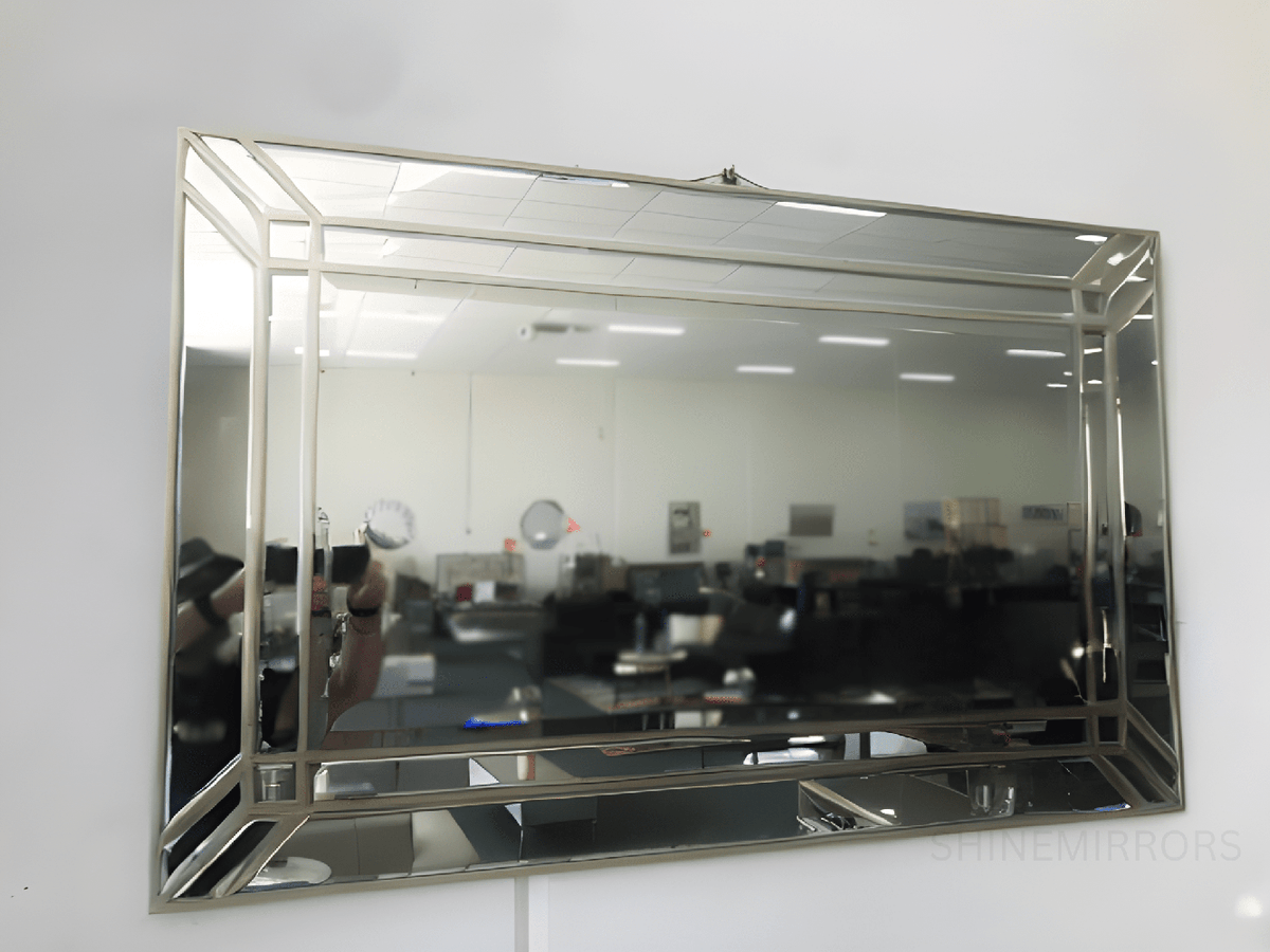 Ladana Rectangle Silver Wall Mirror — SHINE MIRRORS AUSTRALIA