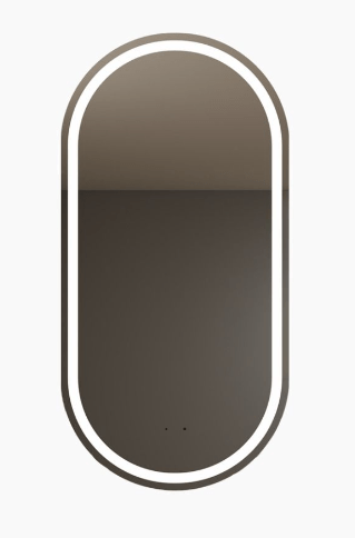 Lexie Ash Brown LED Frontlit Mirror Cabinet — SHINE MIRRORS AUSTRALIA