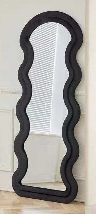 Madilyn Black Full Size Wavy Wall Mirror — SHINE MIRRORS AUSTRALIA
