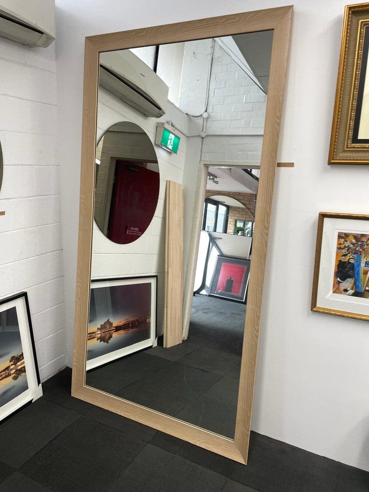 Matthias Timber Sloped Frame Mirror — SHINE MIRRORS AUSTRALIA