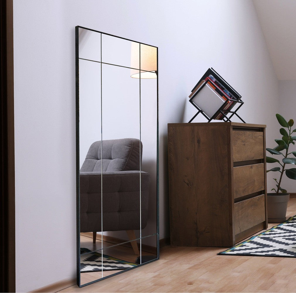 Shemara Black Grid Wall Mirror — SHINE MIRRORS AUSTRALIA