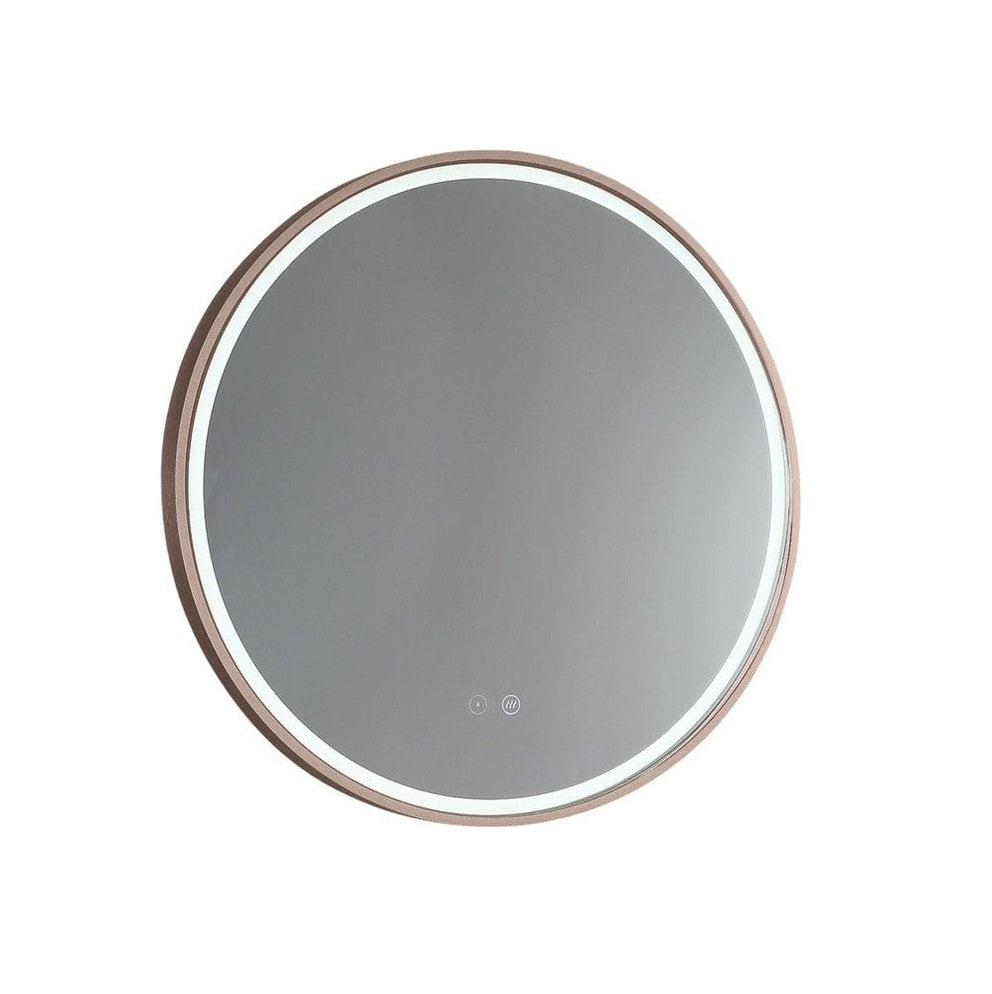 Sphere Bronze Round Frontlit LED Bathroom Mirror — SHINE MIRRORS AUSTRALIA