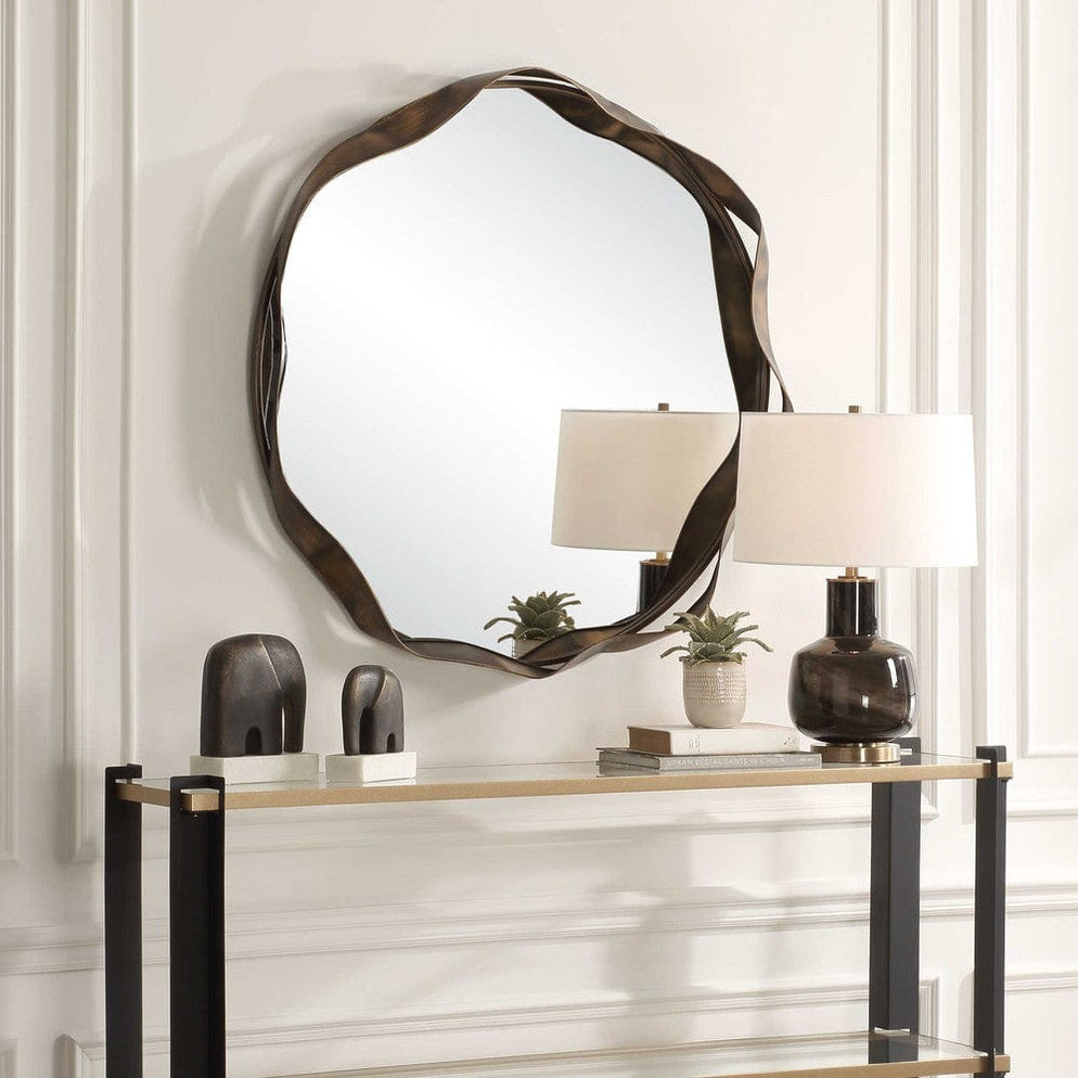 Uttermost Catch The Wave Round Mirror — SHINE MIRRORS AUSTRALIA