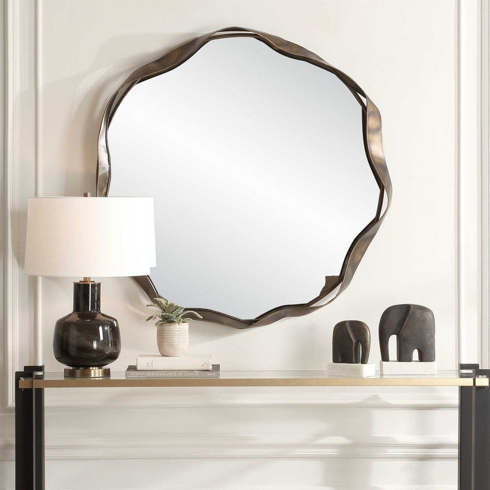 Uttermost Catch The Wave Round Mirror — SHINE MIRRORS AUSTRALIA