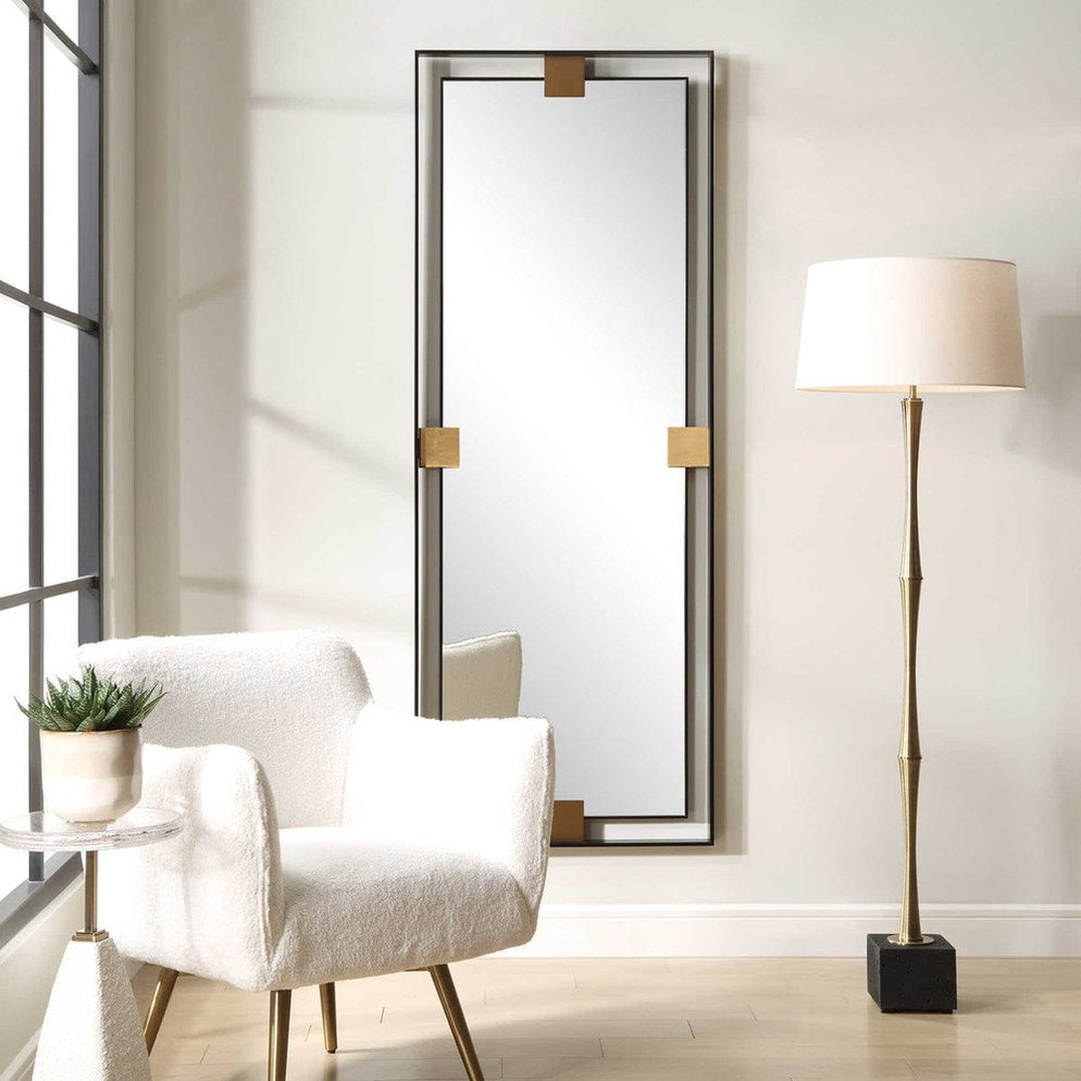 Uttermost Cornerstone Brushed Brass Mirror — SHINE MIRRORS AUSTRALIA