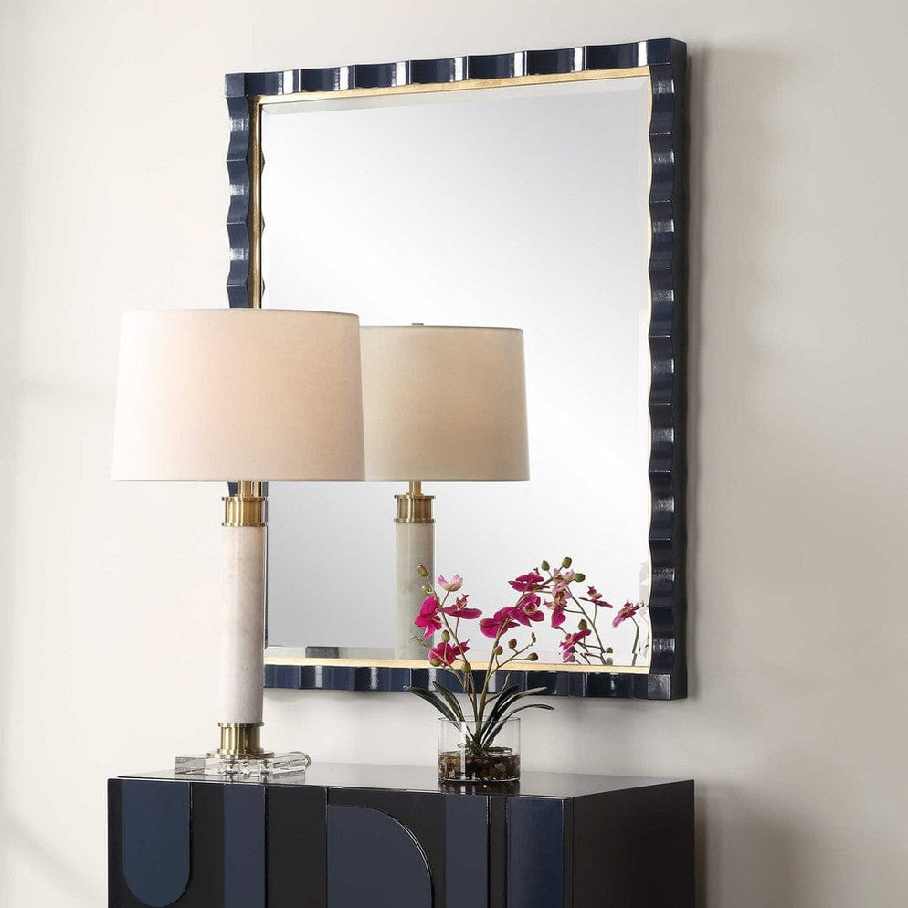 Uttermost Gulf Navy Mirror — SHINE MIRRORS AUSTRALIA