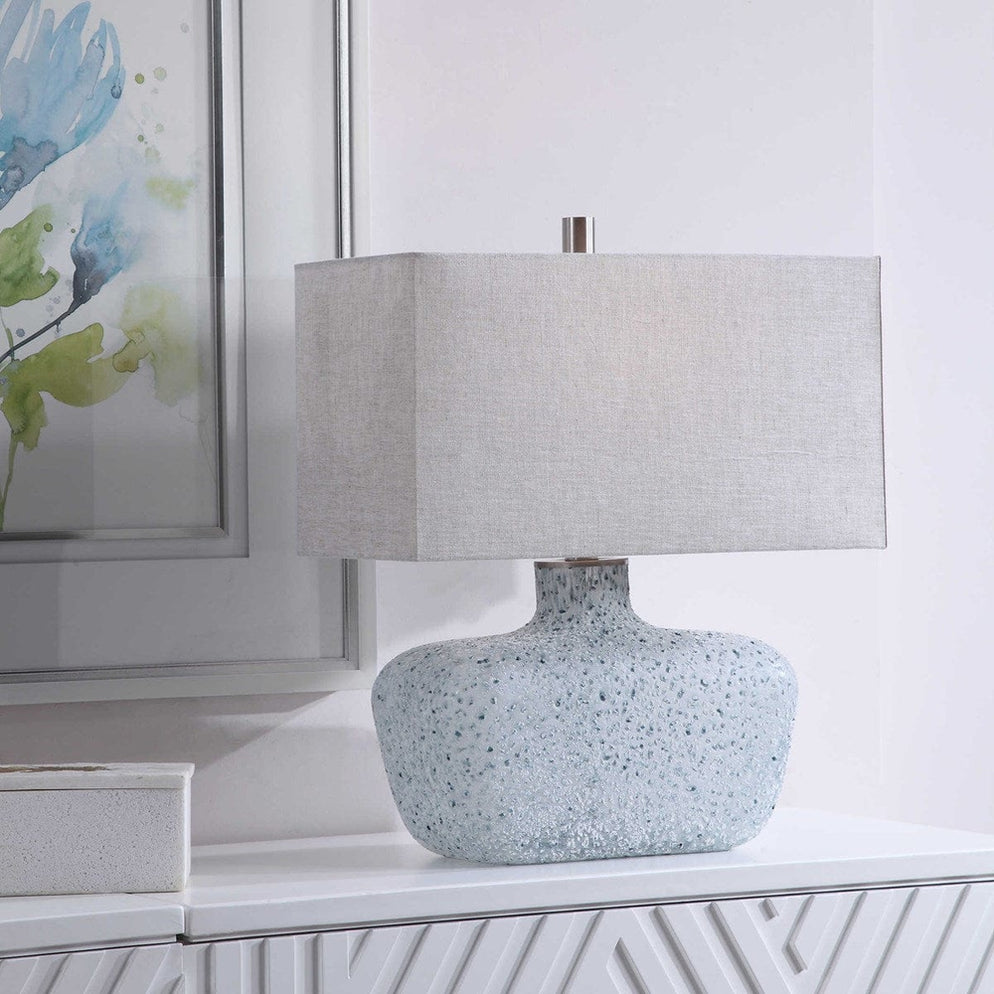 Uttermost Matisse Textured Glass Table Lamp — SHINE MIRRORS AUSTRALIA