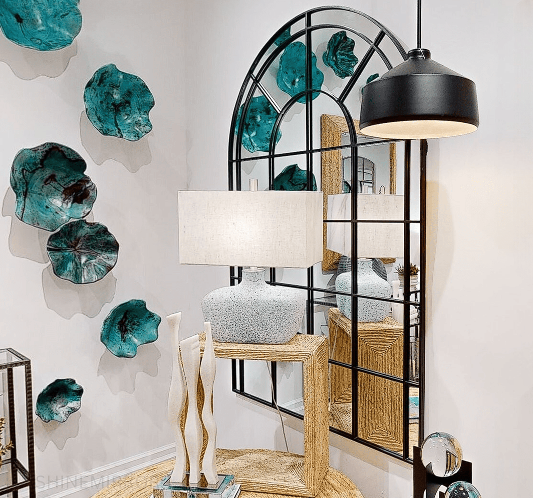 Uttermost Matisse Textured Glass Table Lamp — SHINE MIRRORS AUSTRALIA