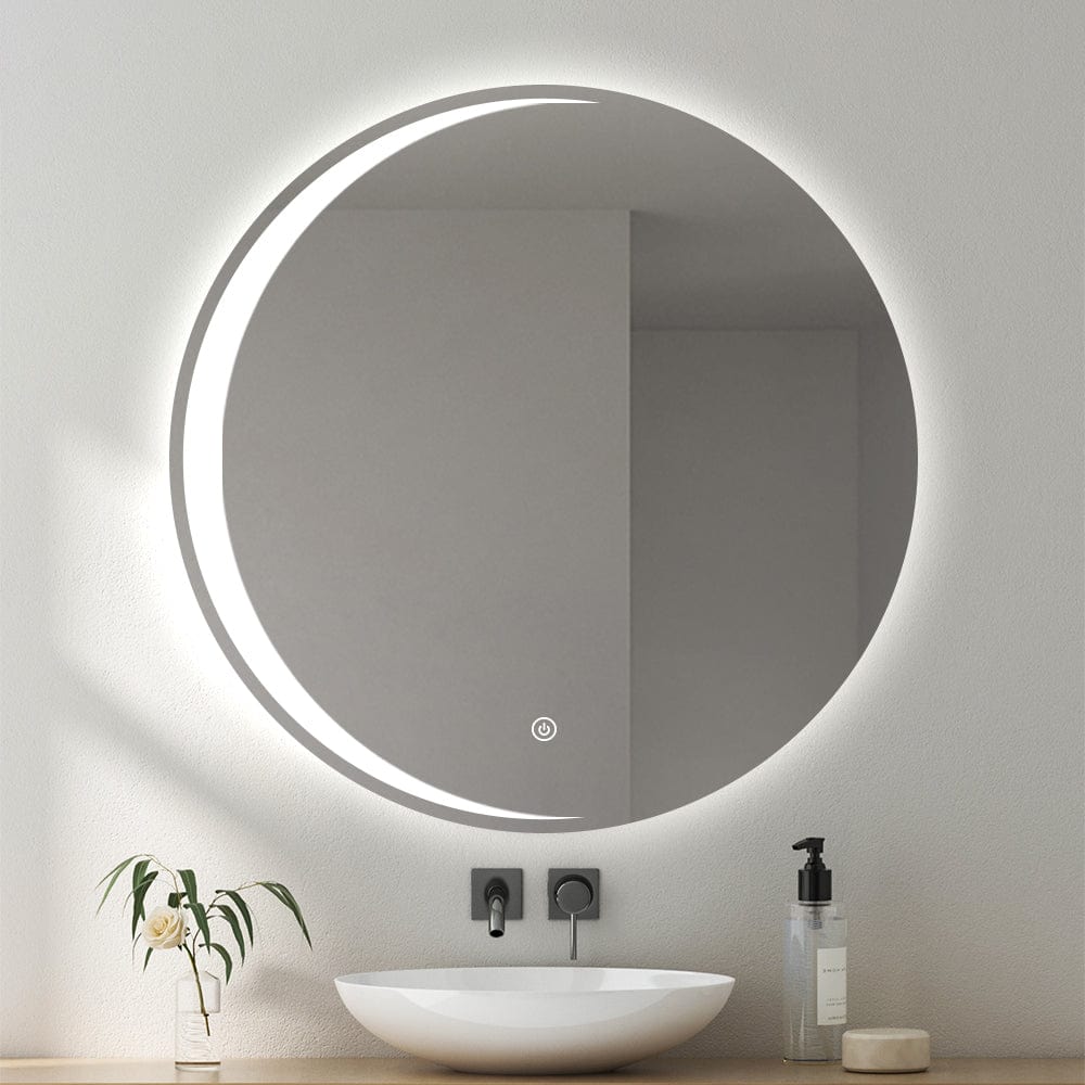 Zen Round LED Frontlit and Backlit Bathroom Mirror- For Clearance ...