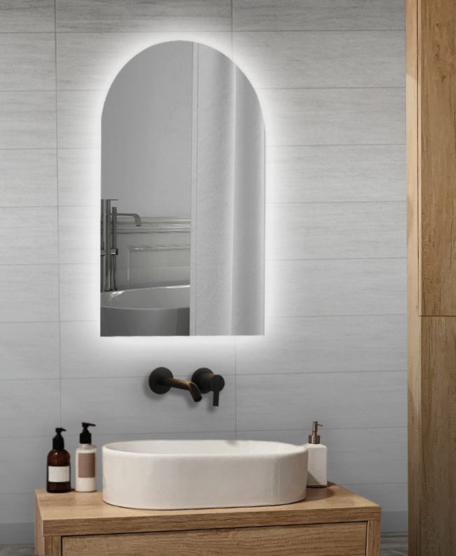 Arched Bathroom Mirrors Ambience Arch LED Mirror
