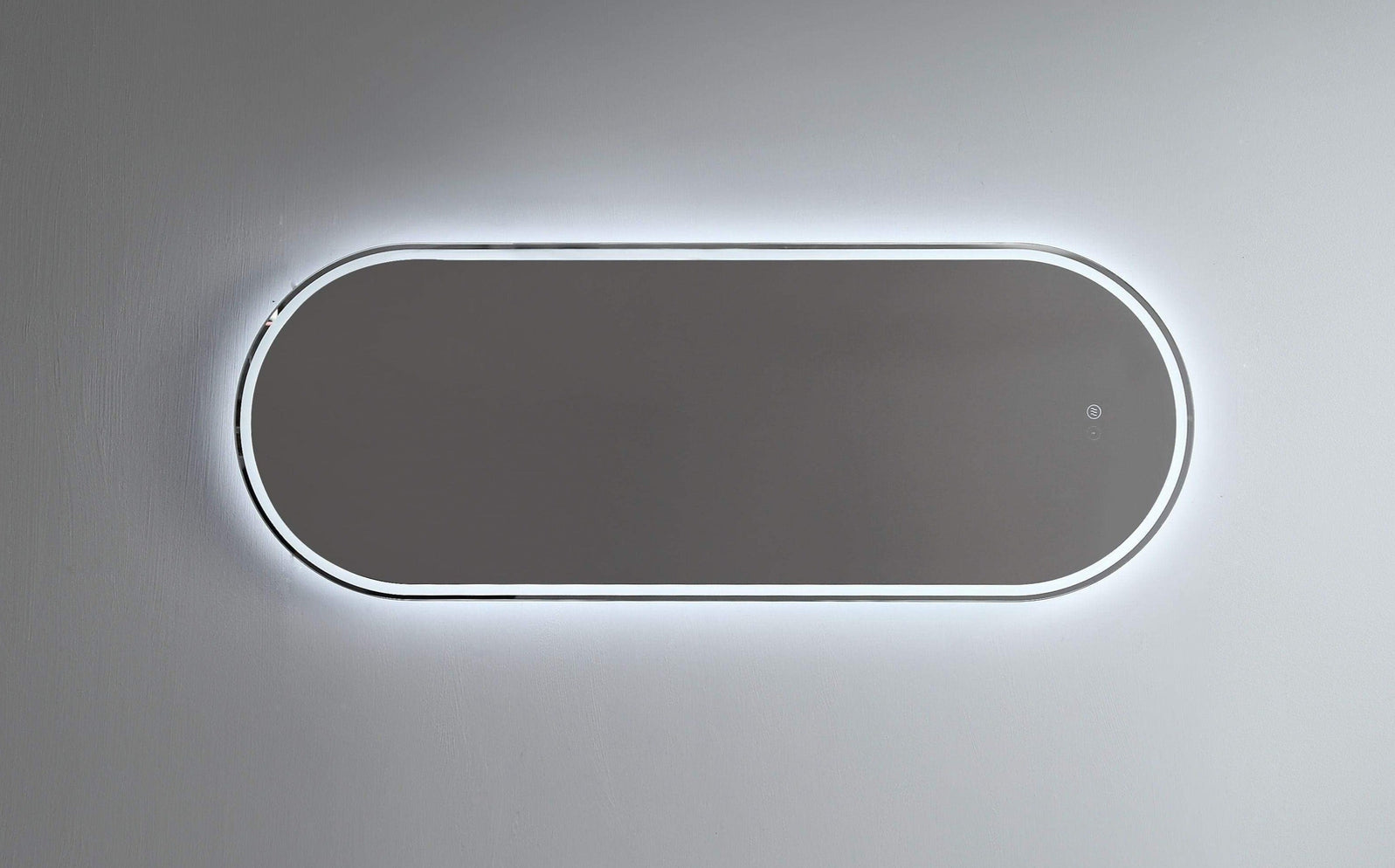 Gatsby Oval Frameless Frontlit LED Bathroom Mirror — SHINE MIRRORS ...