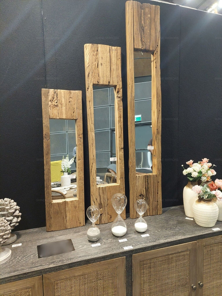 Mahoney Wooden Panel Wall Mirror — SHINE MIRRORS AUSTRALIA