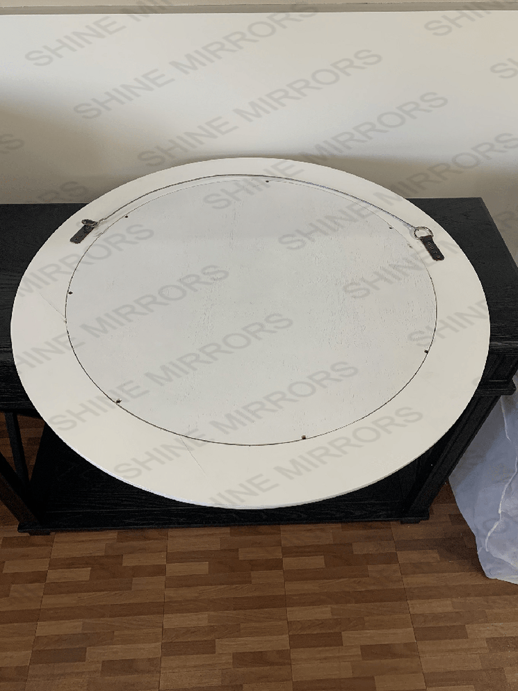 Oasis Matt White Round Wall Mirror — SHINE MIRRORS AUSTRALIA