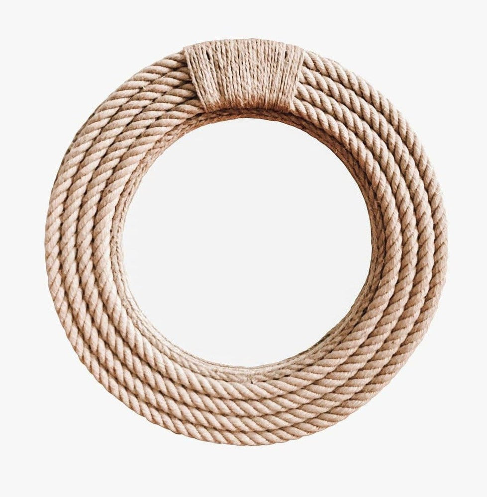 Rufus Natural Round Wall Mirror — SHINE MIRRORS AUSTRALIA