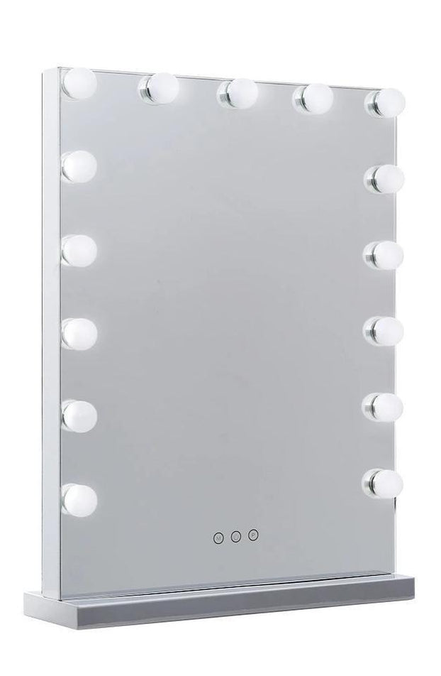 Trinity Frameless Vanity Makeup Mirror with Dimmable LED Bulbs — SHINE ...