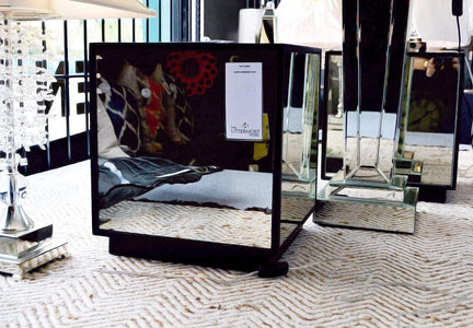 Uttermost Matty Mirrored Cube Side Table — SHINE MIRRORS AUSTRALIA