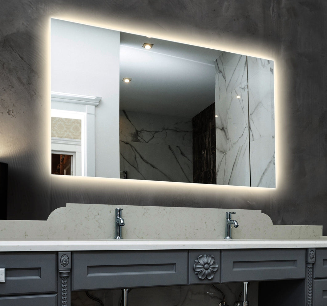 Felicity Rectangle LED Backlit Bathroom Mirror — SHINE MIRRORS AUSTRALIA